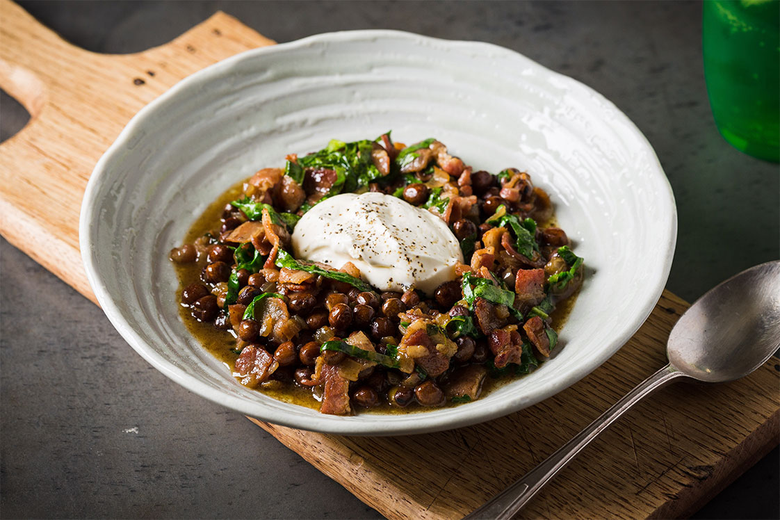 Black Badgers with Bacon and Sorrel - Mains Recipe