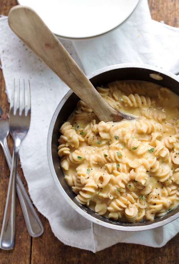 Yellow Split Pea Cheesy Pasta - Half Cup Habit
