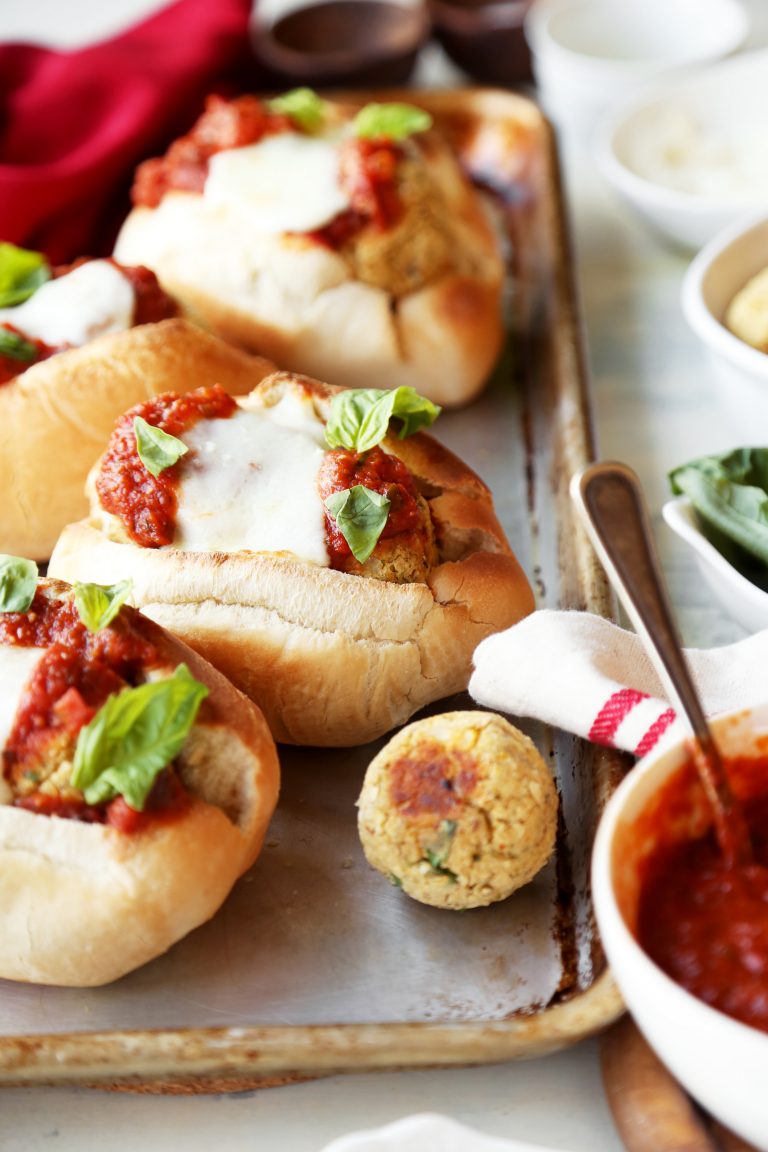 Chickpea "Meatball" Subs - Half Cup Habit