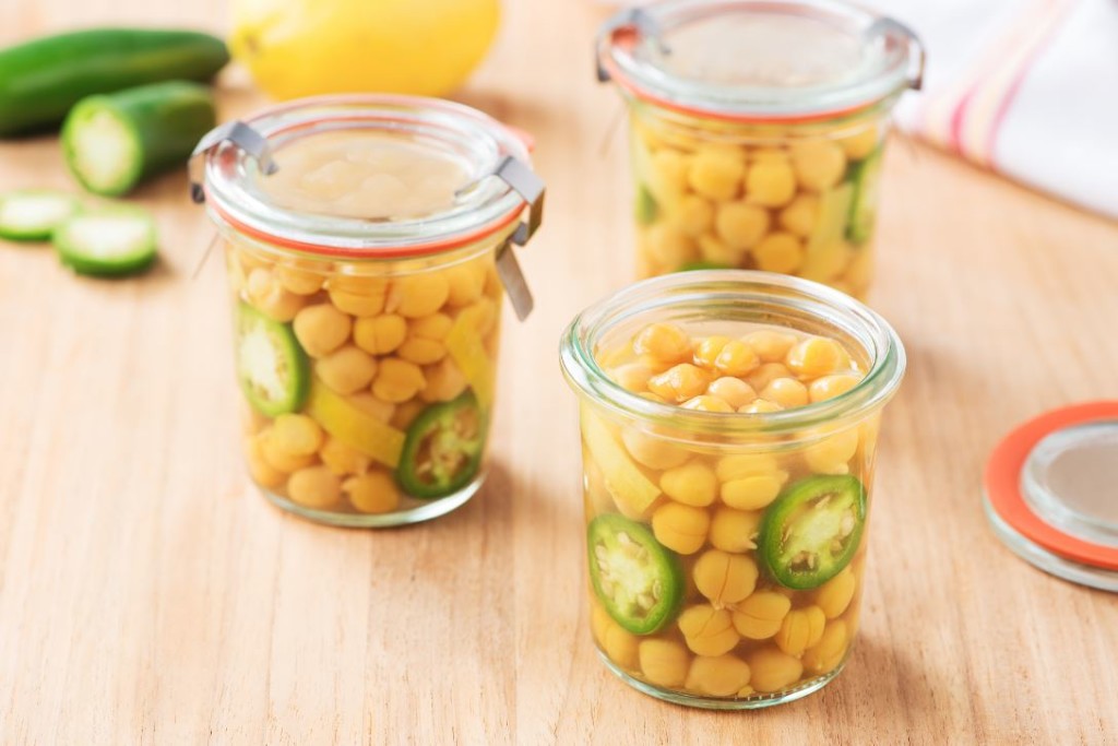 Pickled Chickpeas - Half Cup Habit